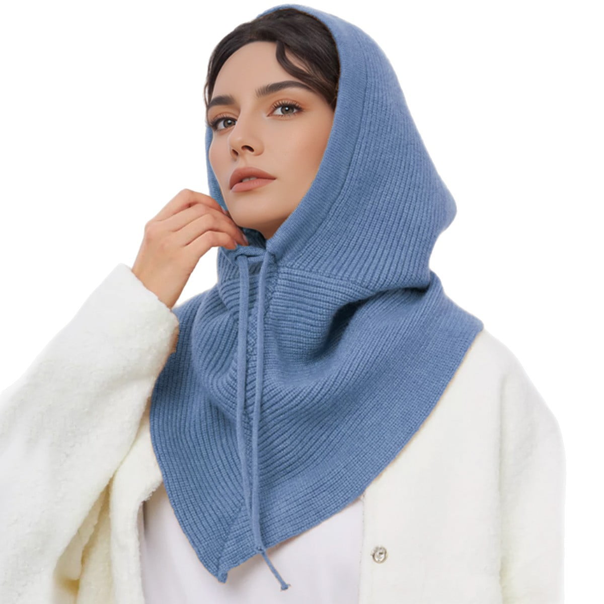 Herbert Unisex Balaclava Snood Hood - Multi-Way Windproof Knitted Cap ...