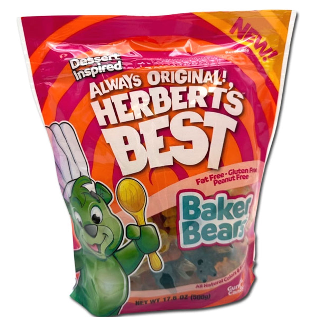 Herbert's Best Baker Bears Gummies Candy - 7 Ounce Resealable Gusset ...