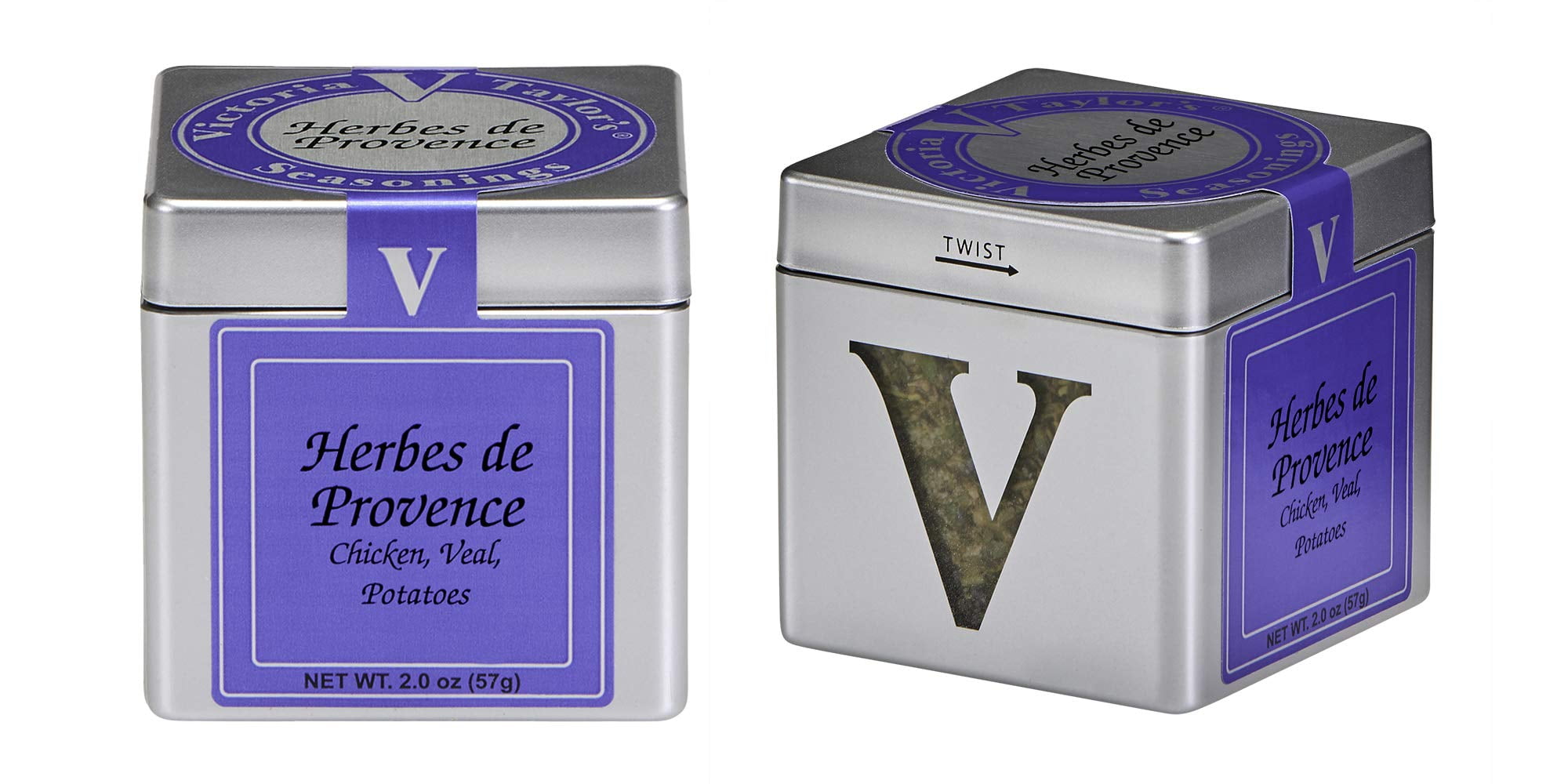 Herbes de Provence- 2.0 AKF18 oz. Cube (Pack of 2)- 7 Classic, bright ...