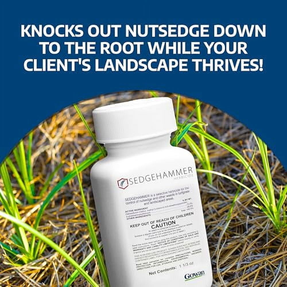 Herbicide - 1 Pack of 1.33oz Bottle of USA-Made Post-Emergent Nutsedge ...