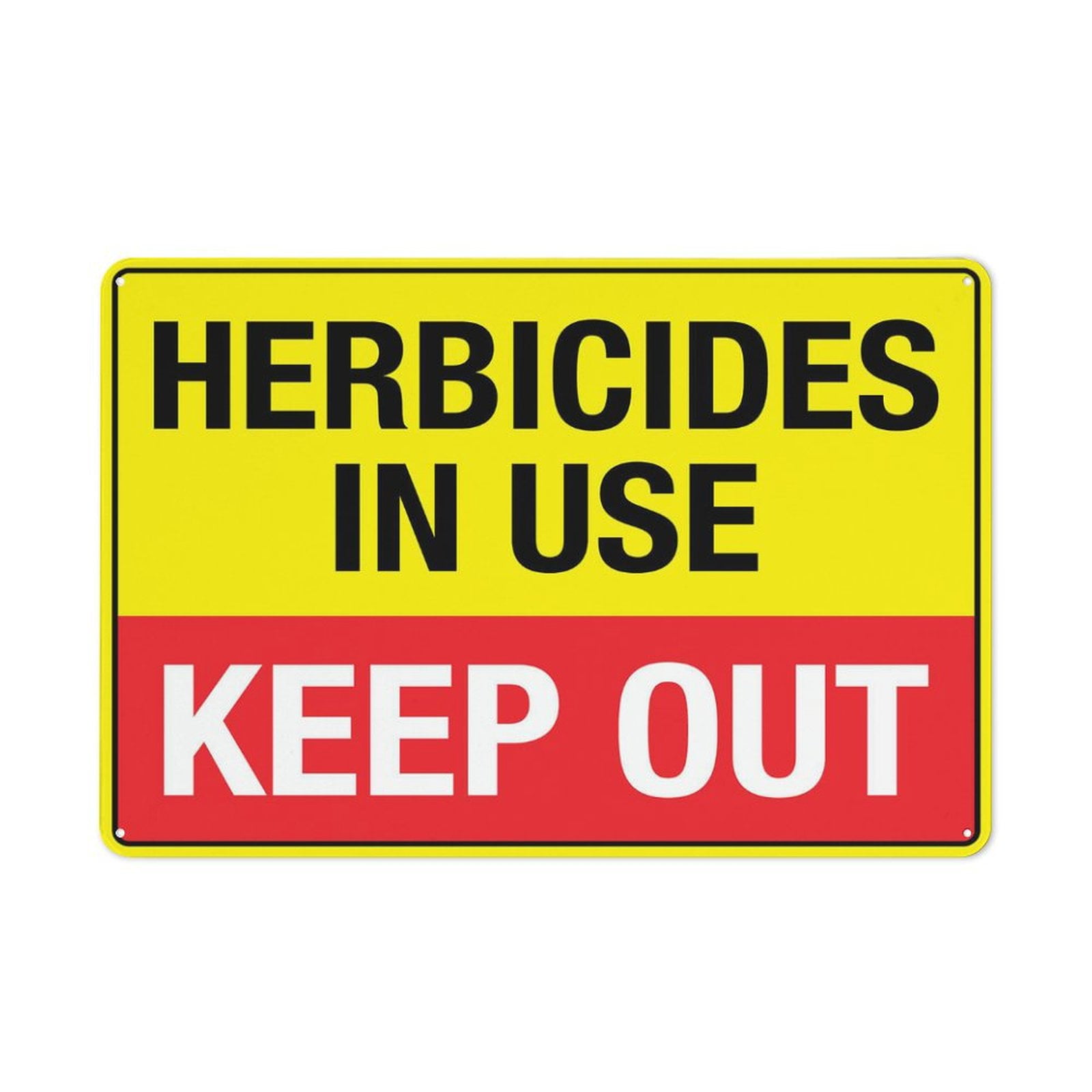 Herbicides In Use Keep Out Sign Outdoor Metal Sign - 12 X 8 Metal Signs ...