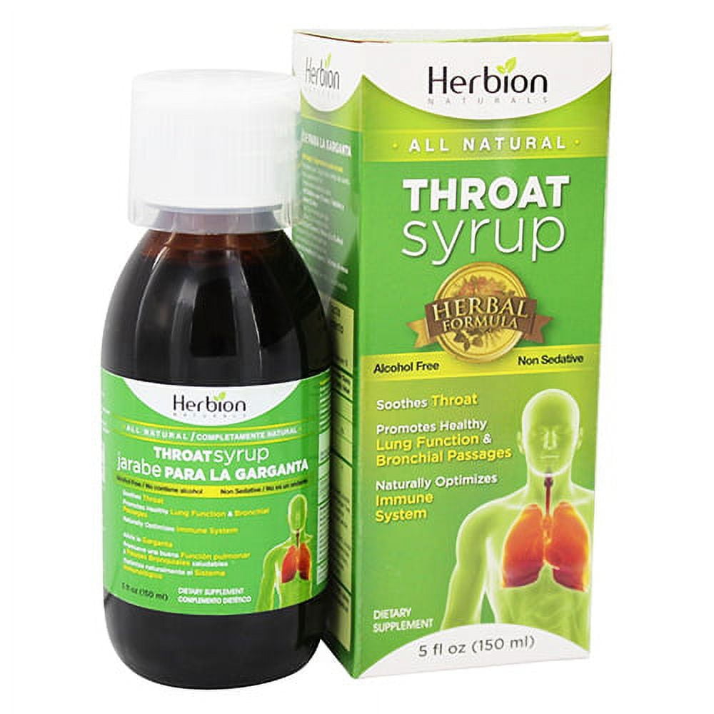 Herbion Naturals Throat Syrup, 5 Ounce - Walmart.com