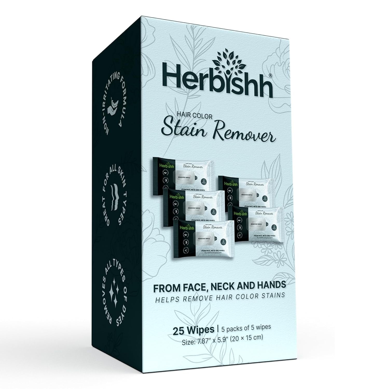 Herbishh Hair Color Stain Remover Wipes – Gentle Formula for Dye ...