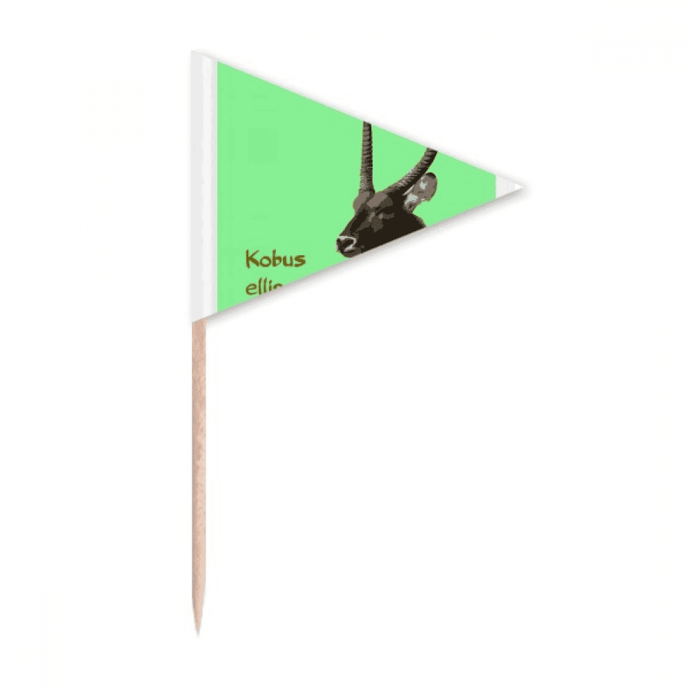 Herbivorous Antelope Africa Toothpick Triangle Cupcake Toppers Flag ...