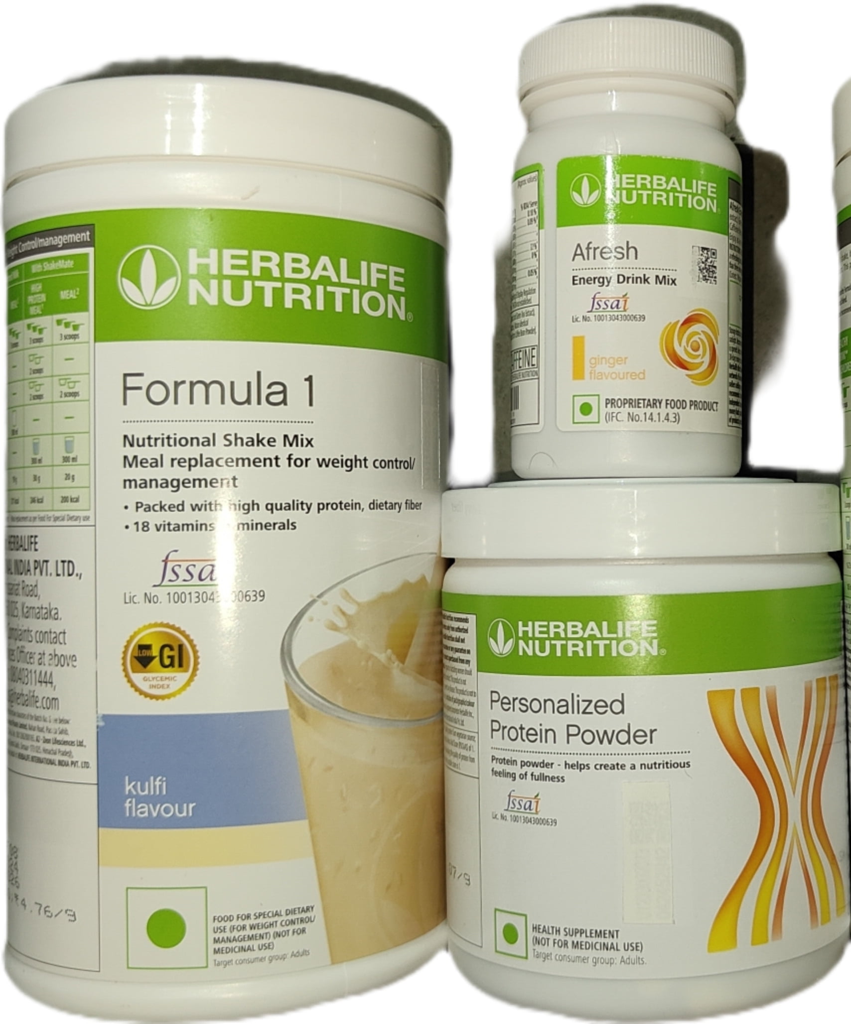 Herblife Nutrition Shake Mix Kulfi With Protein Powder 200 G And Afresh ...