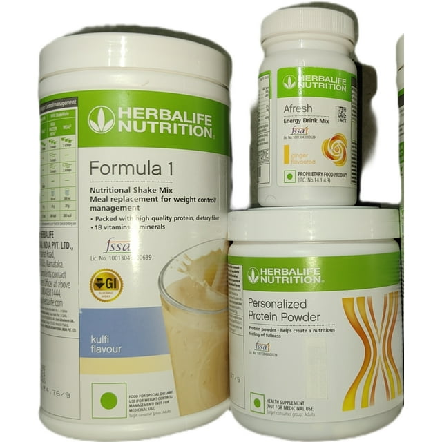 Herblife Nutrition Shake Mix Kulfi With Protein Powder 200 G And Afresh ...