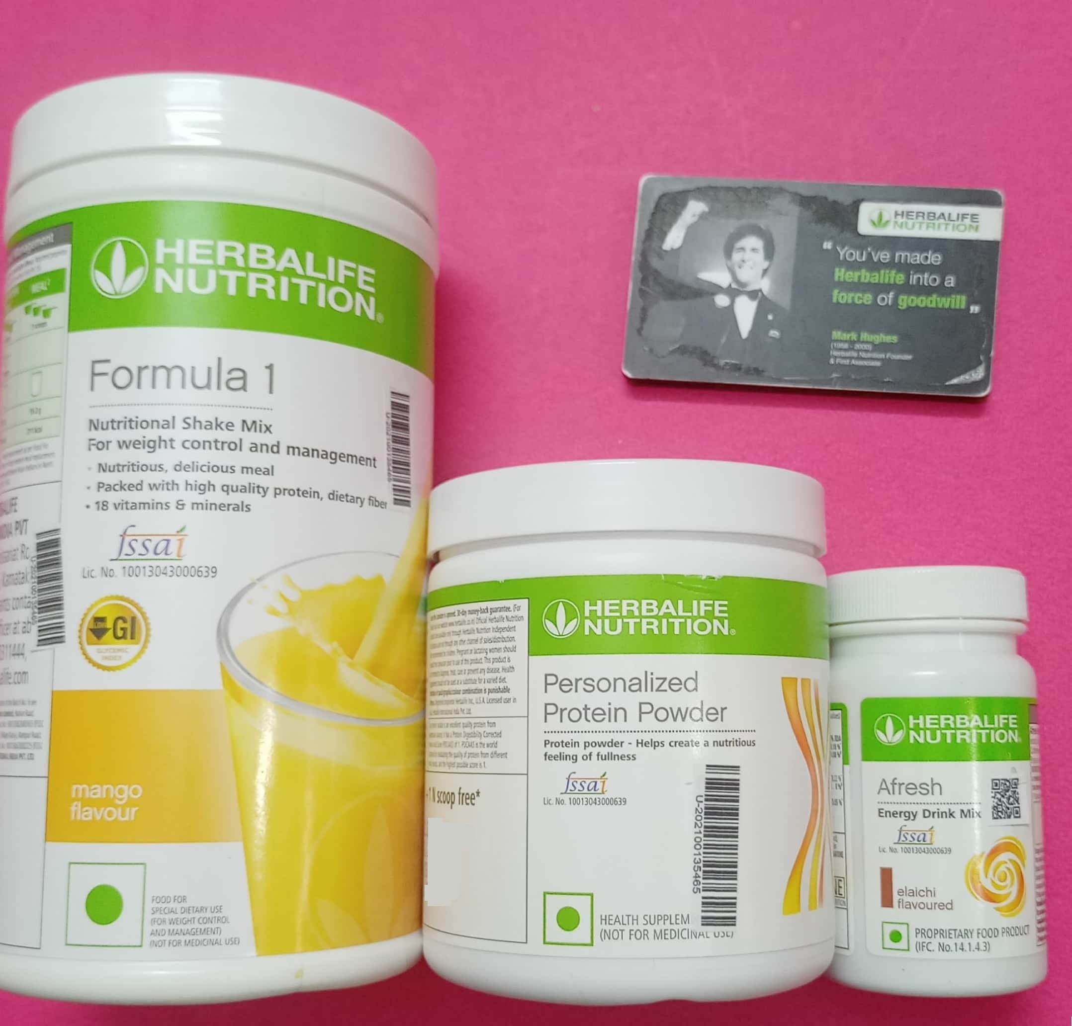 Herblife Nutrition Shake Mix Mango Flavour + Protein Powder 200 G+ ...