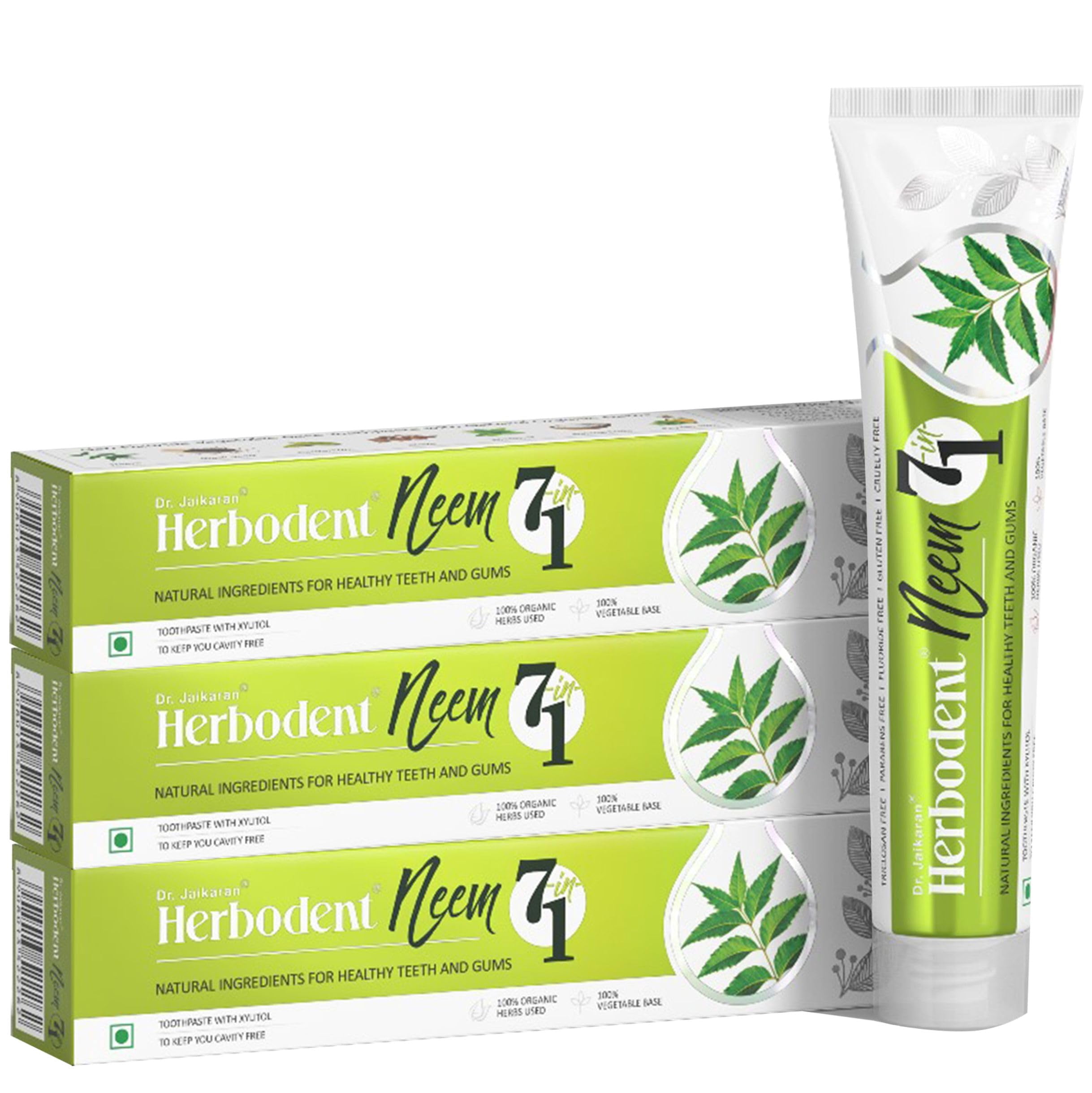 Herbodent® NEEM 7 in 1 Toothpaste-Organic Herbs-Neem, Black Seed ...