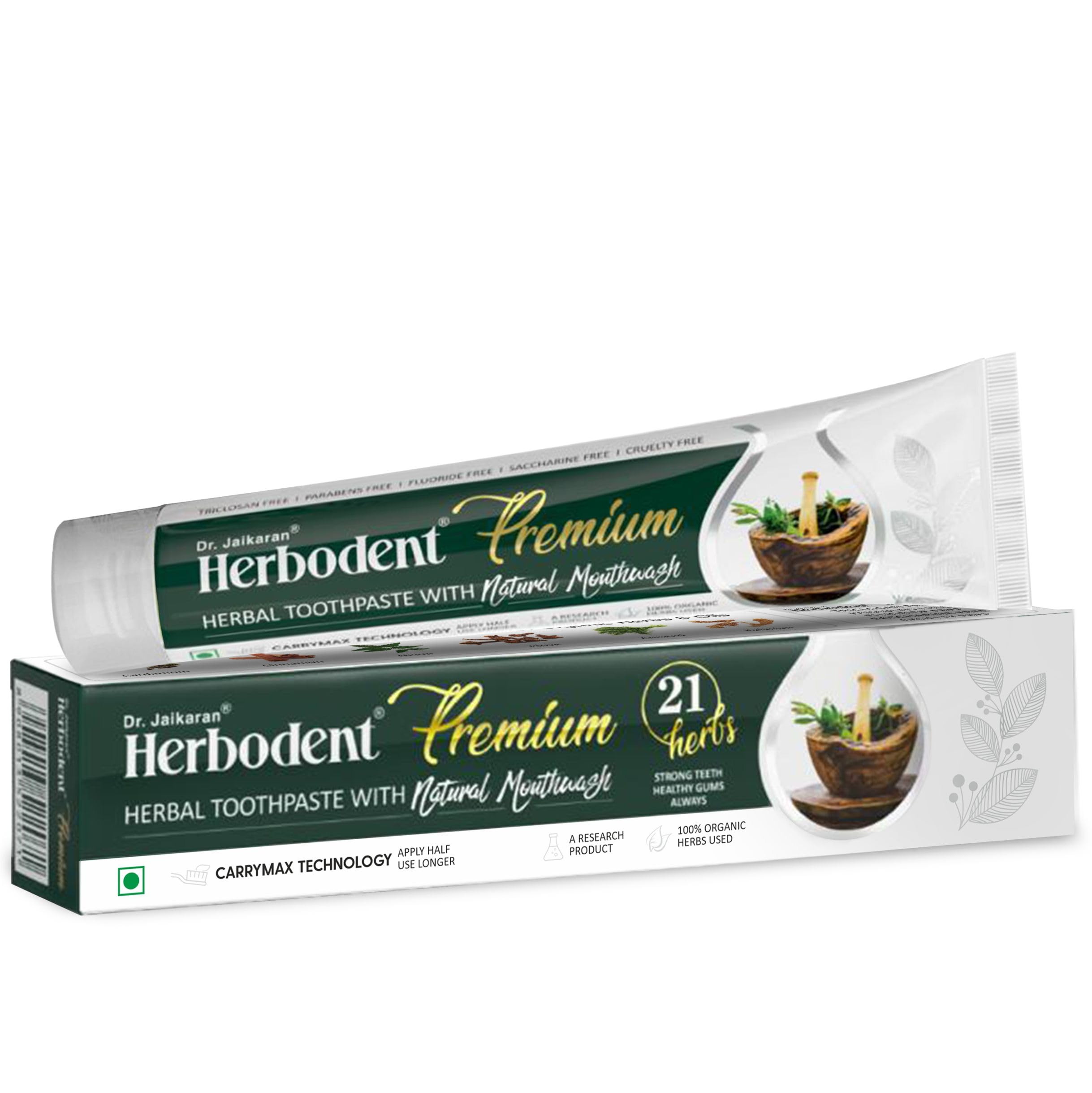 Herbodent® Premium Toothpaste - RRF12 5.82 Oz Pack of for Strong Teeth ...
