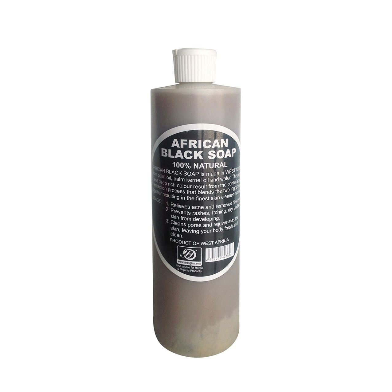 Herboganic African Black Soap Liquid Natural Face & Body Wash, 16 Fl oz ...