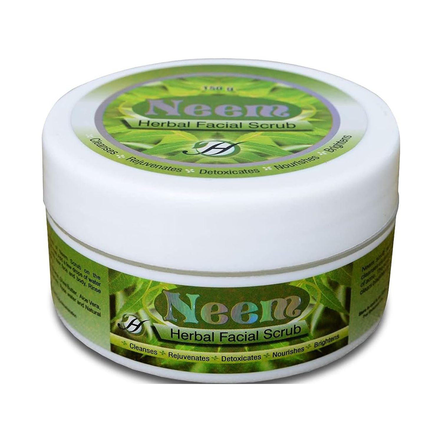 Herboganic Neem Facial Scrub - Natural and Gentle Face Scrub for Deep ...