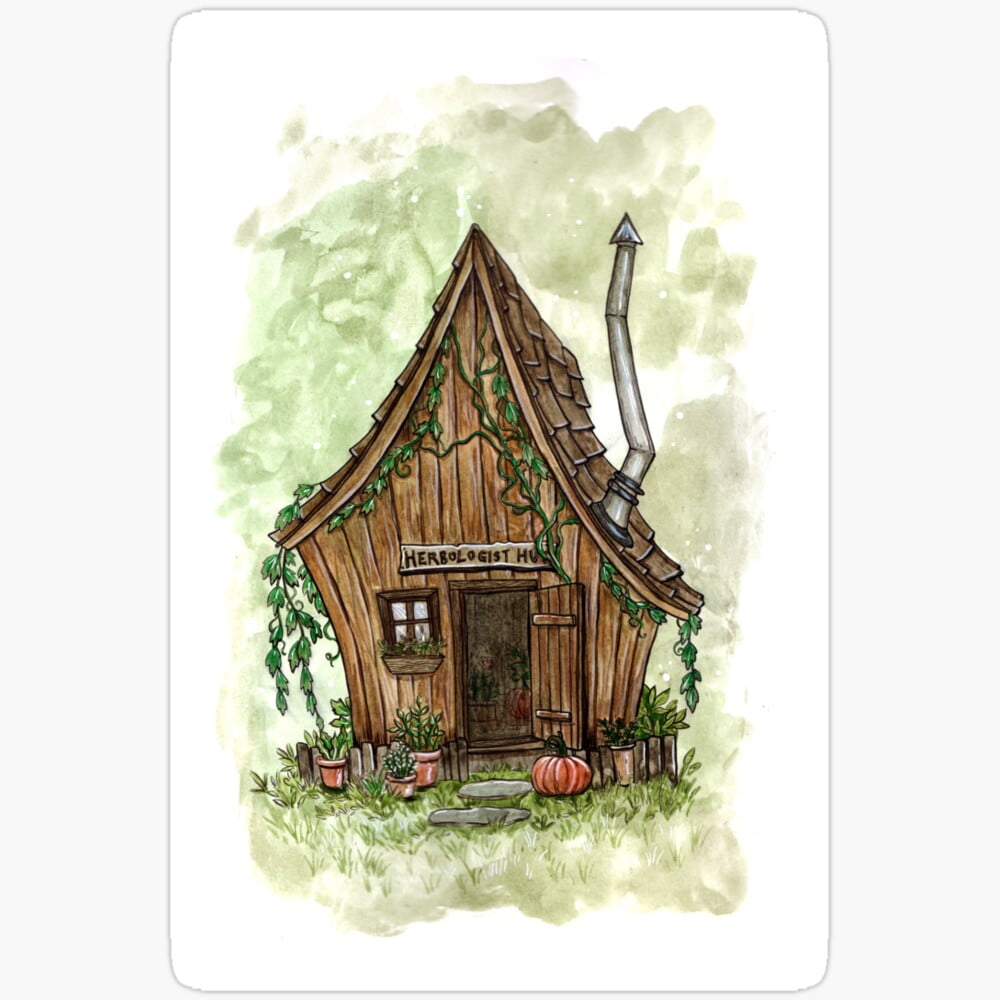 Herbologist Hut Sticker Phone Decal Water Bottle Stickers Car Decals ...