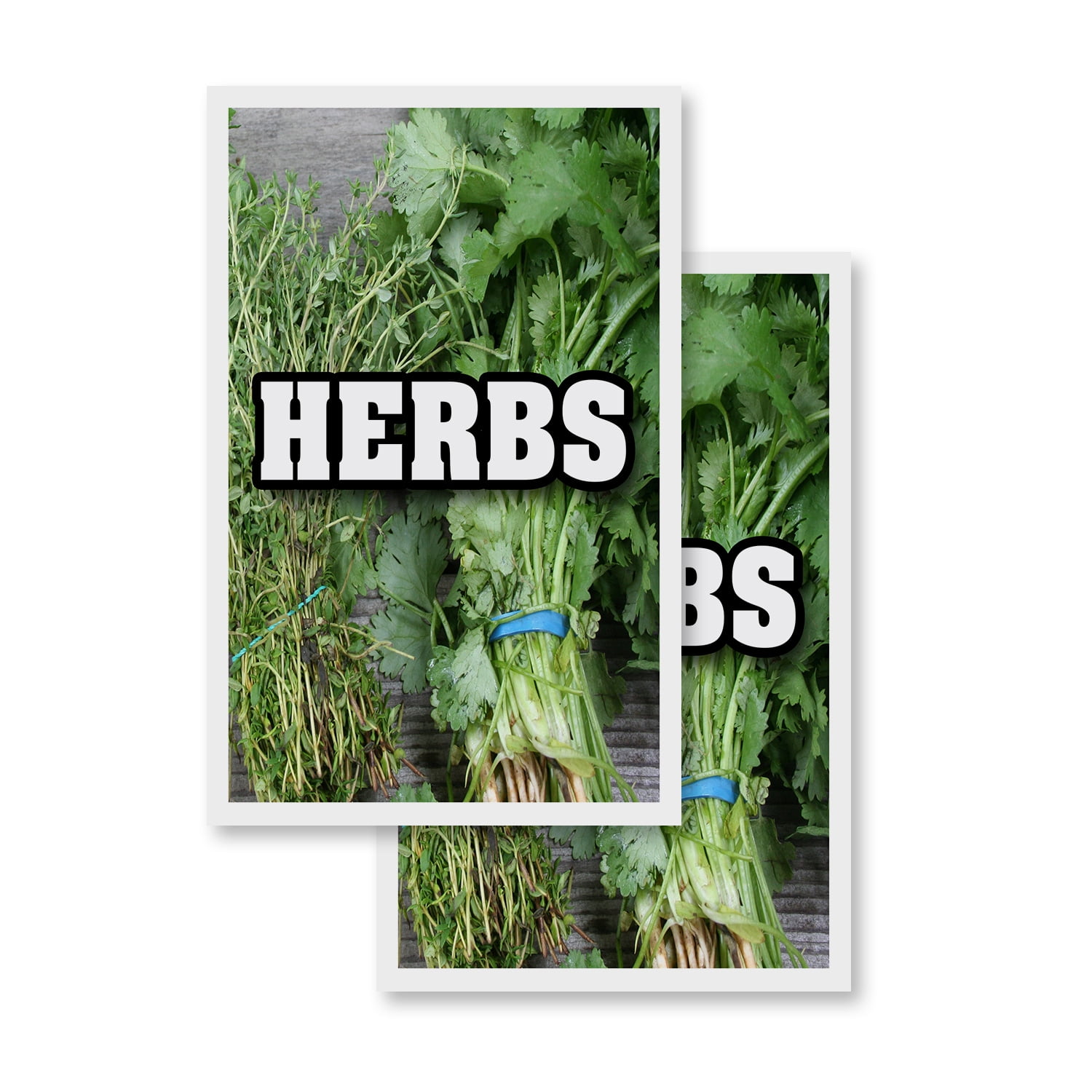 Herbs (2-PACK) 24" x 36" Vinyl Decals | Sign Insert Peel & Stick Decals ...