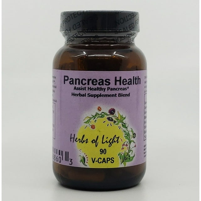 Herbs of Light Pancreas Health 450 mg 90 VegCap - Walmart.com