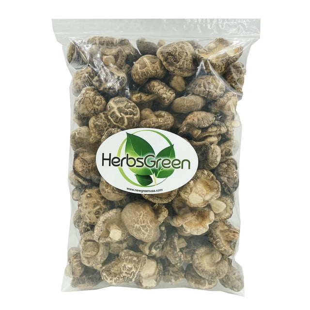 Herbsgreen Premium Grade Dried Shiitake Mushrooms Extra Thick (1 LB ...
