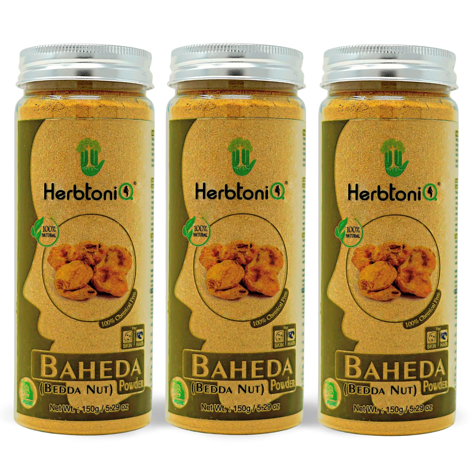 HerbtoniQ 100 Natural Baheda Powder BibhitakiBedda NutTerminalia ...