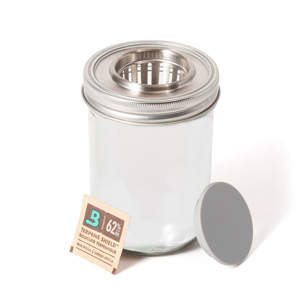 Herbware Mason Jar Humidity Pack Holder for Wide Mouth, Stainless Steel ...