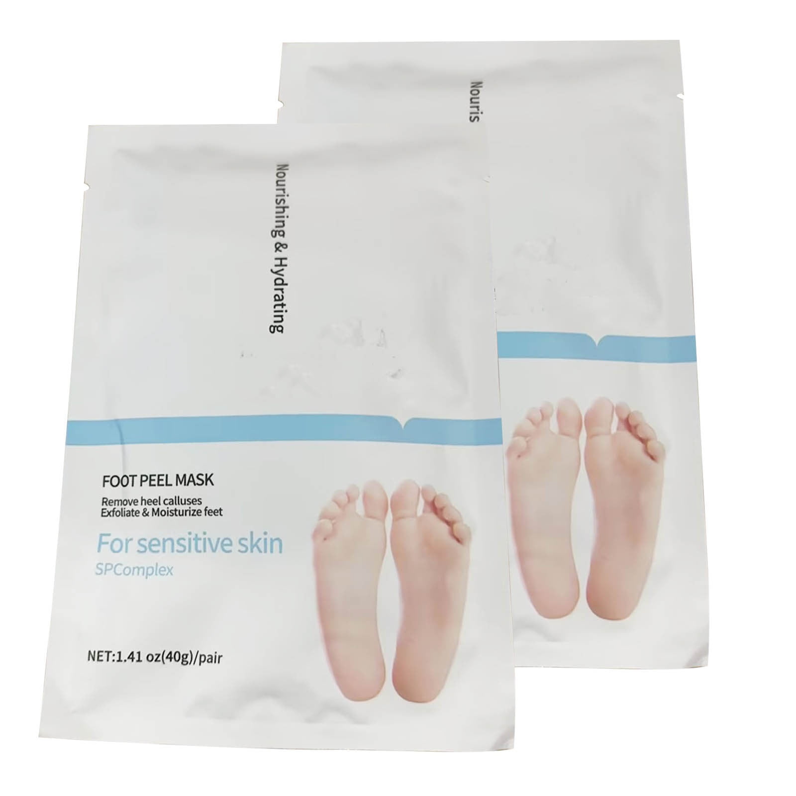 Herbzj 2Pack Foot Peeling Mask, Natural Exfoliating Foot Mask, Dead ...