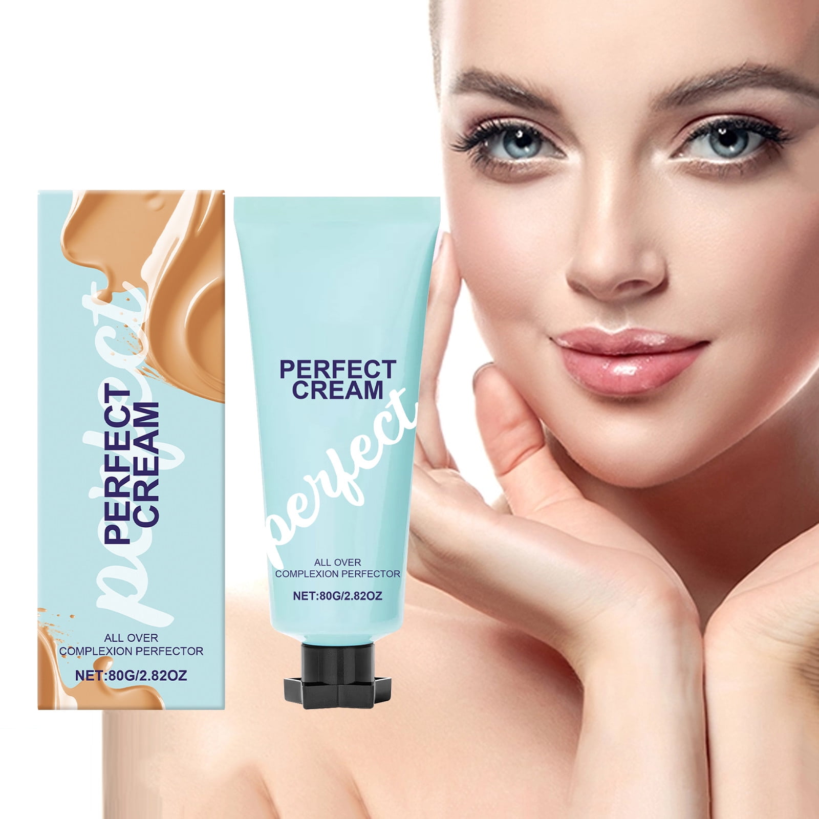 Herbzj All-Over Complexion Perfector, Concealer Evens Skin Tone and Sweat-Proof Long-Lasting and ...