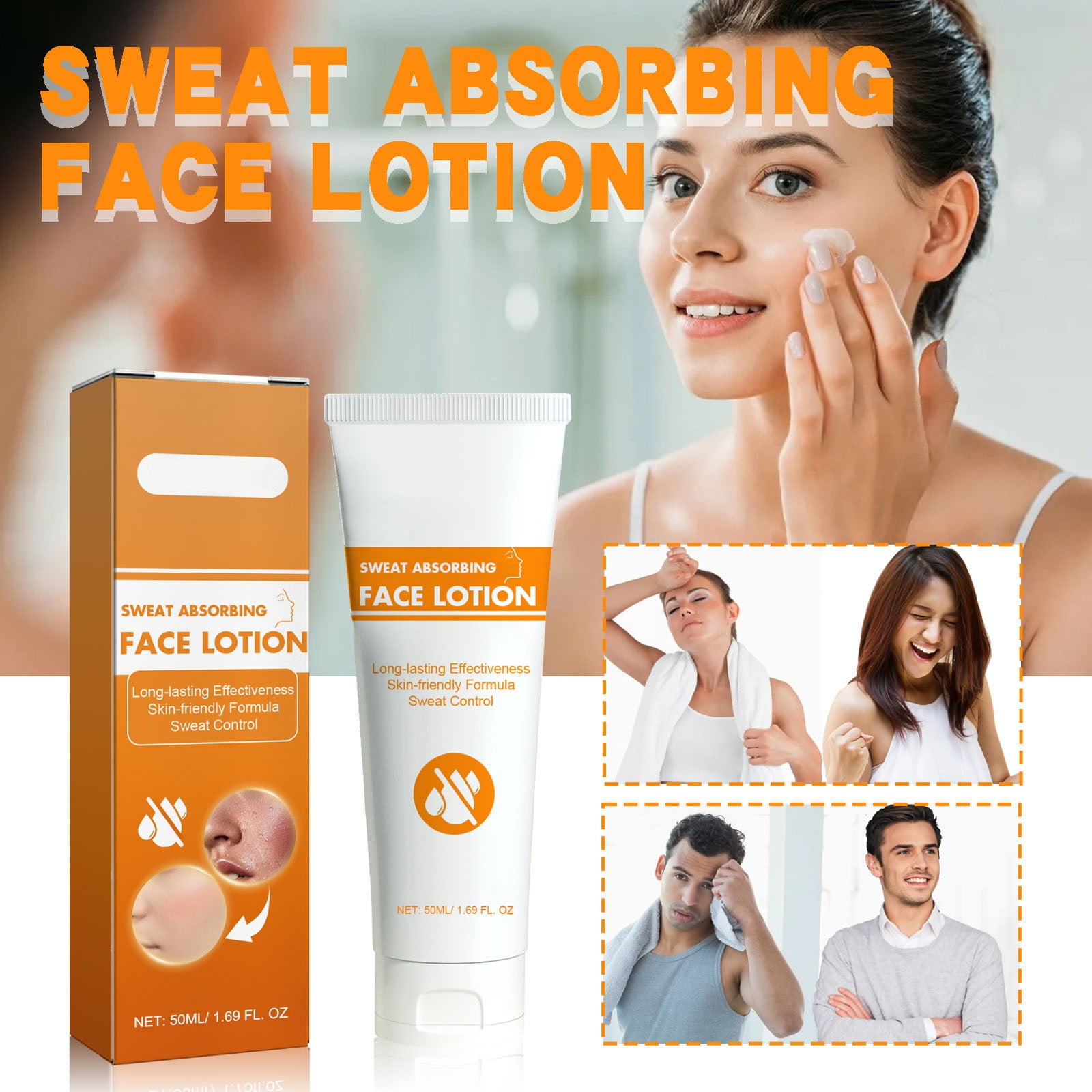 Herbzj Face Antiperspirant, Face Sweat Blocker, Discourage Sweat ...