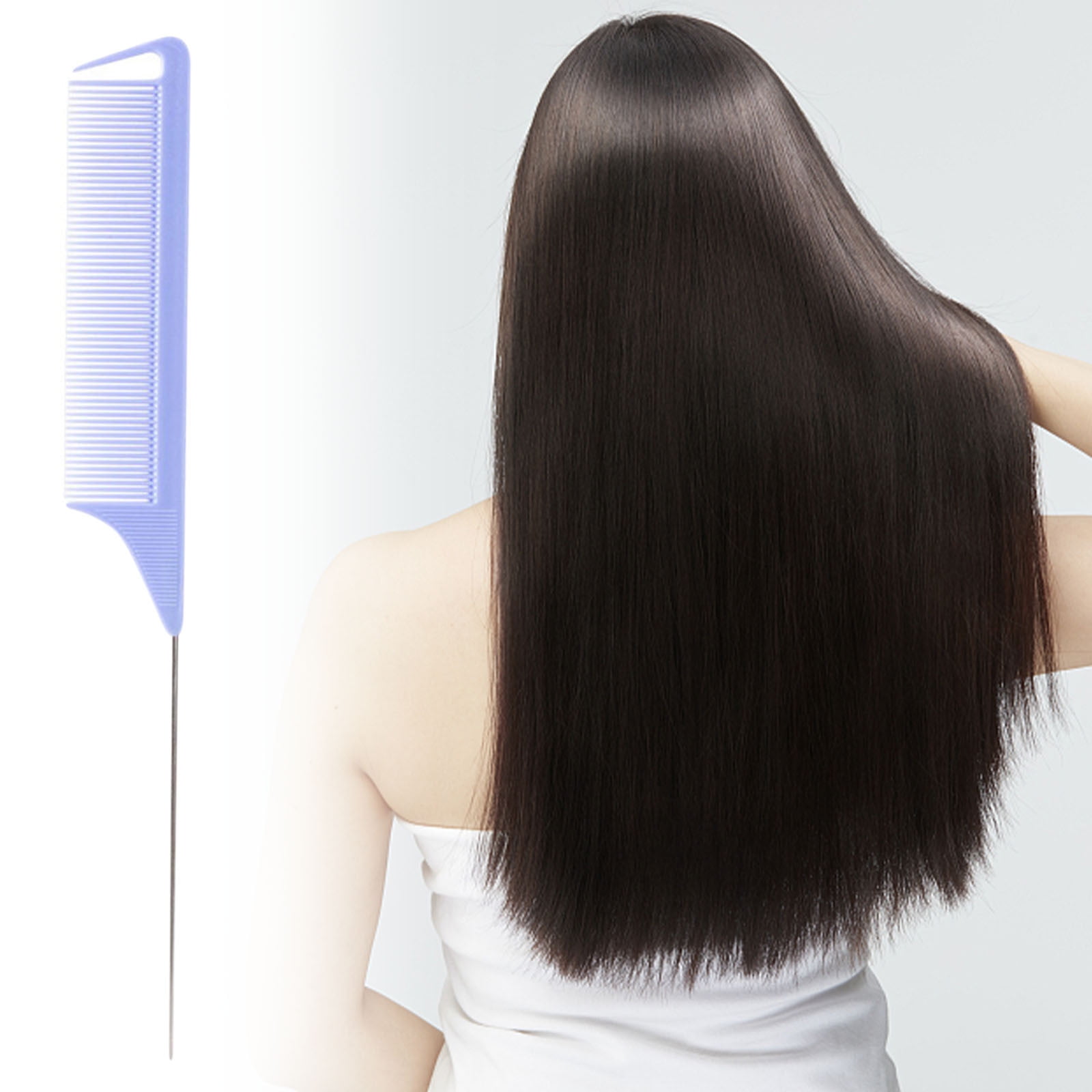 Herbzj Rat Tail Comb,Parting Comb, Metal Long Steel Pin Rat Tail Combs ...