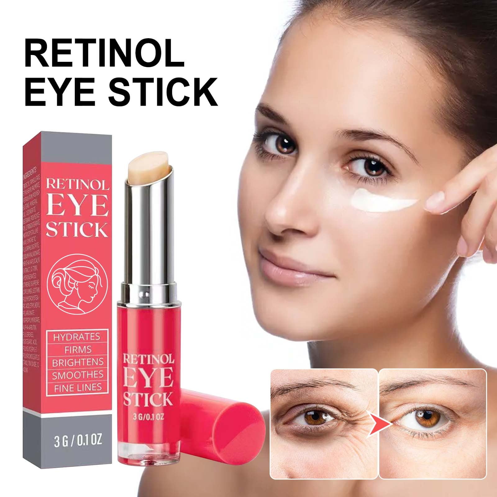 Herbzj Retinol Eye Stick, Retinol Eye Cream With Collagen,Hyaluronic ...