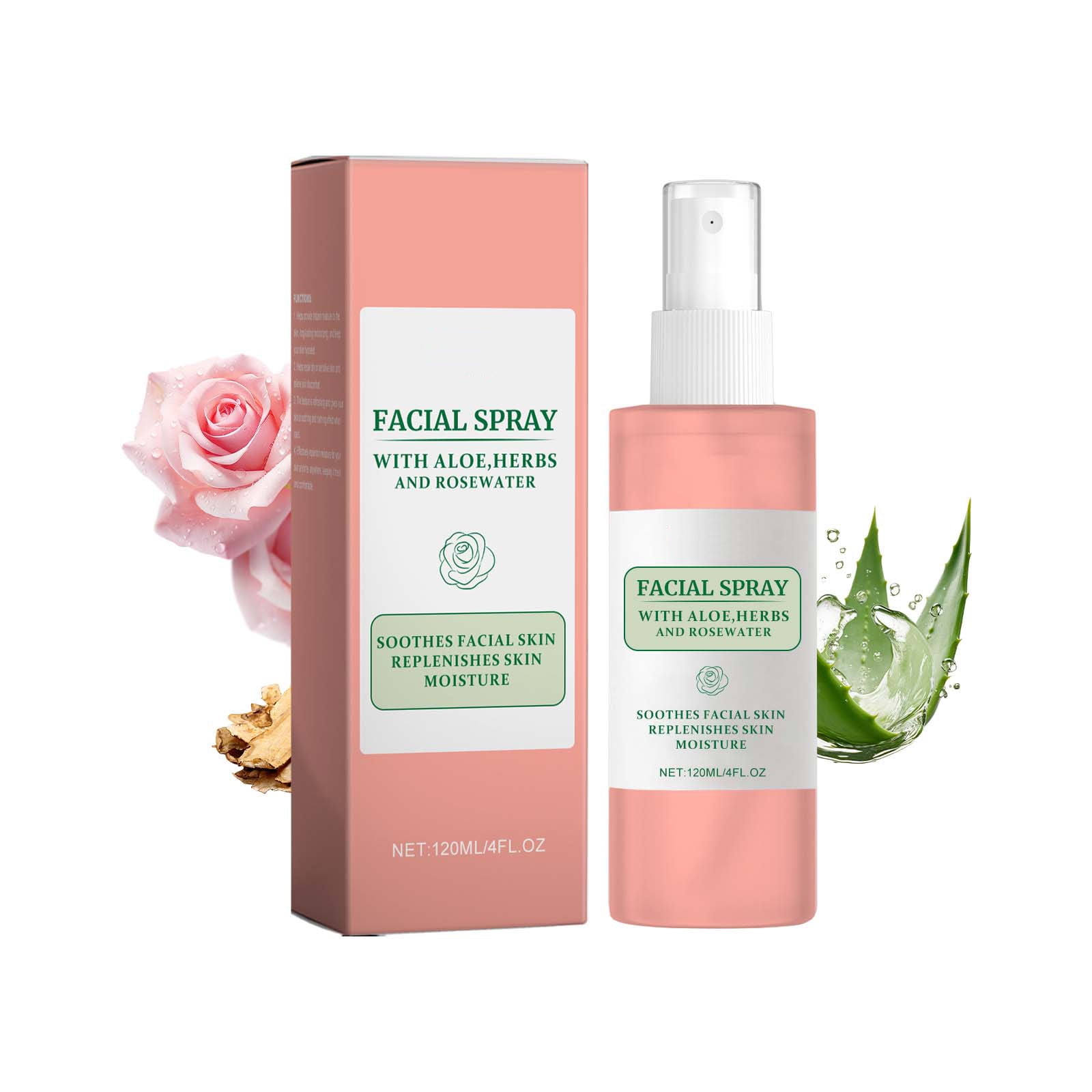 Herbzj Rose Water Spray for Face with Collagen - Rosewater face mist ...