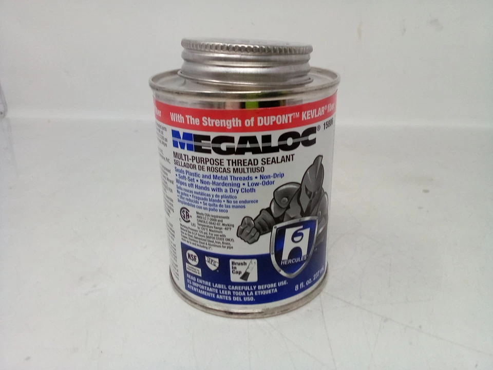 Hercules 15806 Megaloc Multi-Purpose Thread Sealant, Can, Blue, Liquid ...