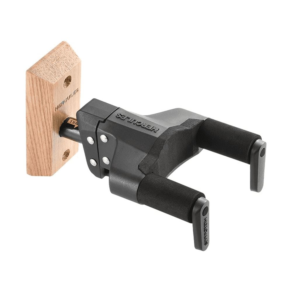 Hercules Auto Grip System Guitar Wall Hanger - Wood - Walmart.com