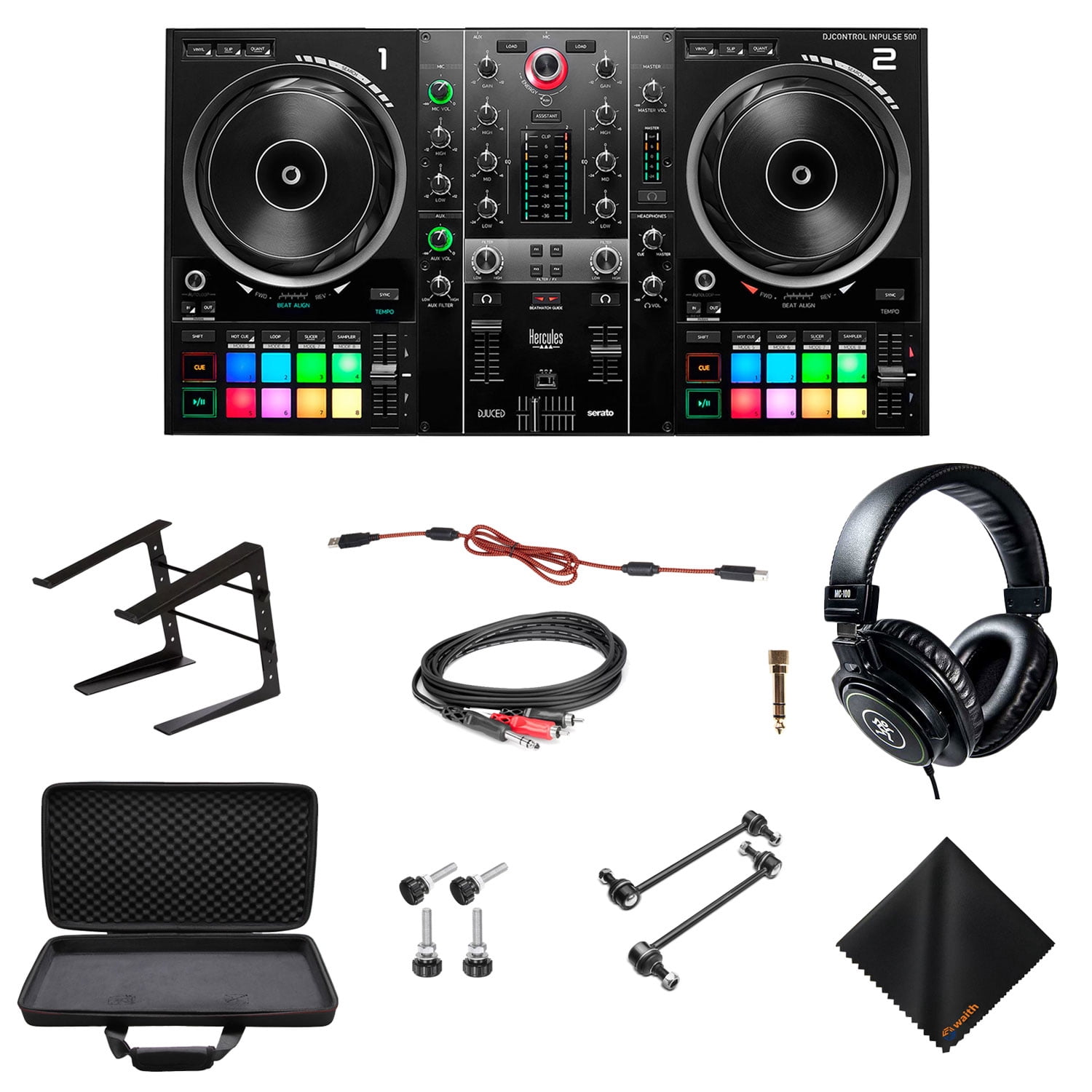 Hercules DJ Controller Inpulse 500 - 2 Deck USB DJ Controller with ...