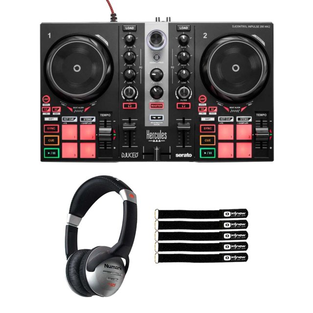 Hercules DJCONTROL INPULSE 200 MK2 2-Channel DJ Controller with ...