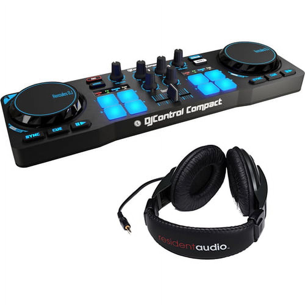 Hercules DJControl Compact DJ Software Controller with R100 Stereo ...