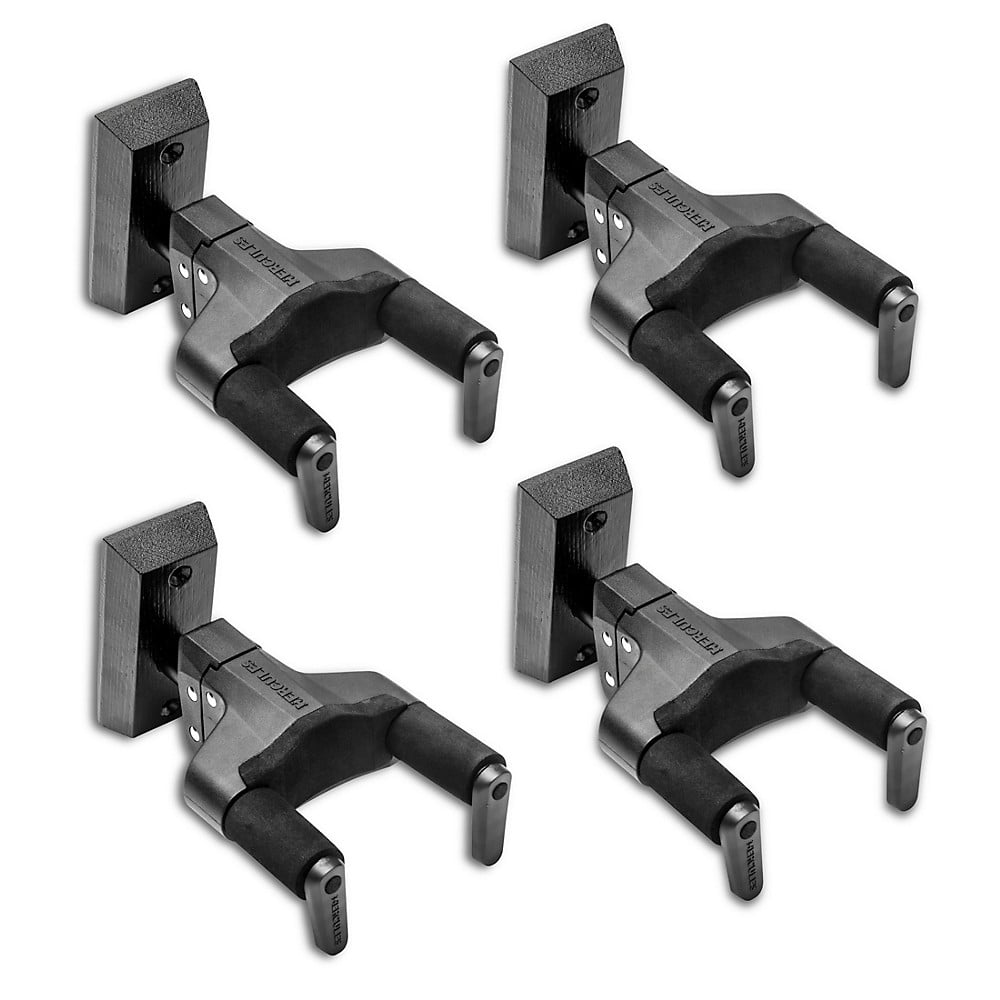Hercules GSP38WBK PLUS Universal Auto Grip Wall Mount Guitar Hanger 4 ...