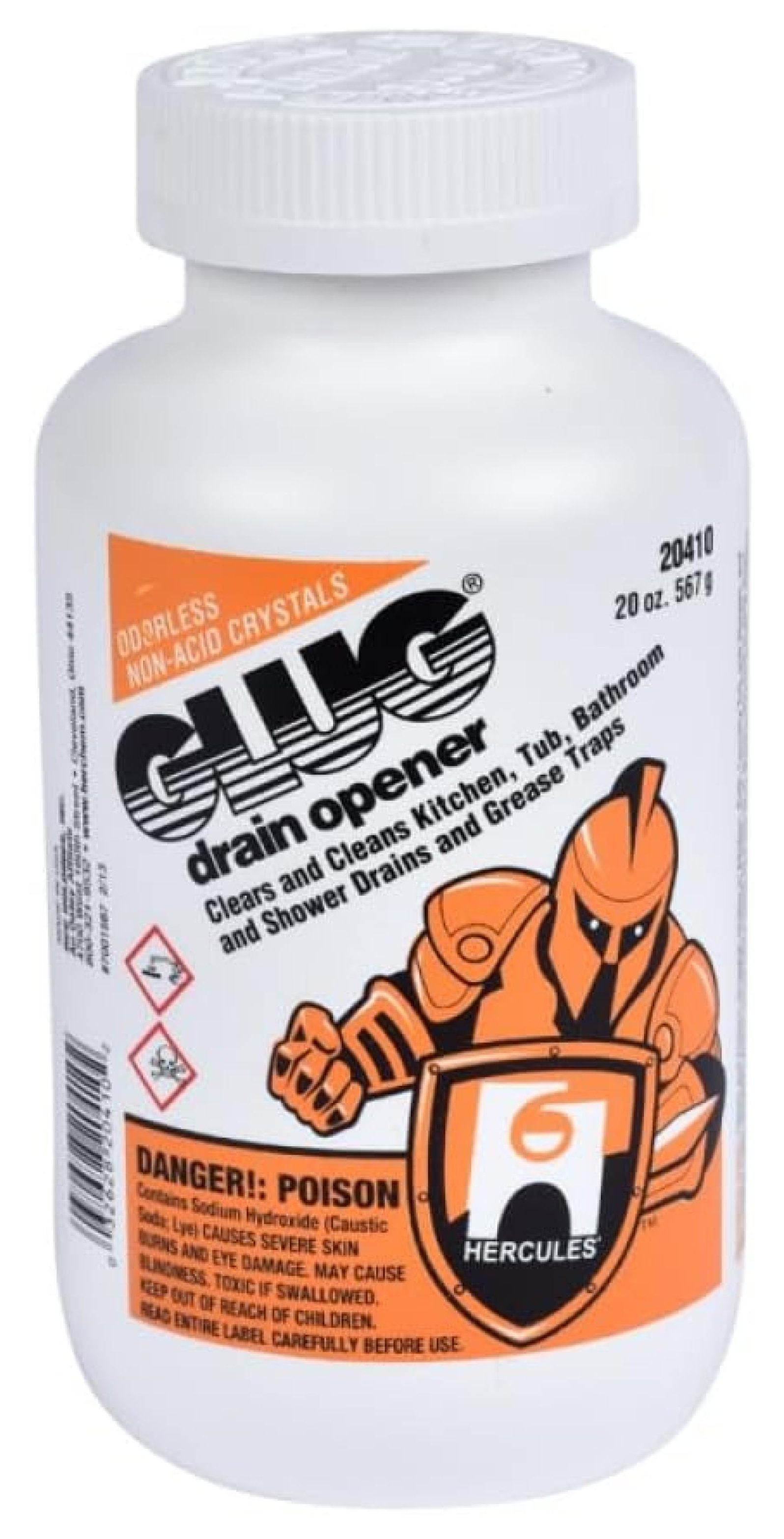 Hercules Glug Crystal Drain Opener 20 oz. - Walmart.com