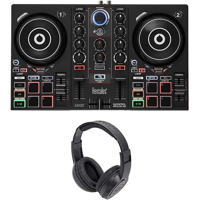 Hercules Integrated Built-in Audio Interface 2 Decks DJ Controller ...