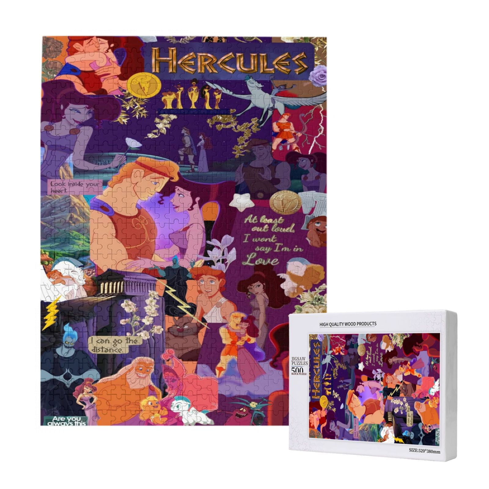 Hercules Jigsaw Puzzles, 1000 Pieces Colorful Wooden Puzzle Toys ...