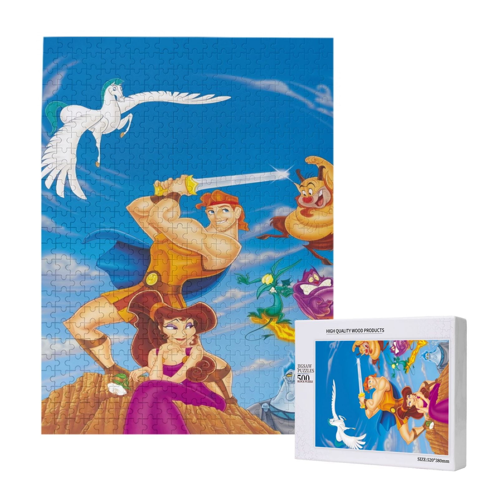 Hercules Jigsaw Puzzles, 500 Pieces Colorful Wooden Puzzle Toys ...