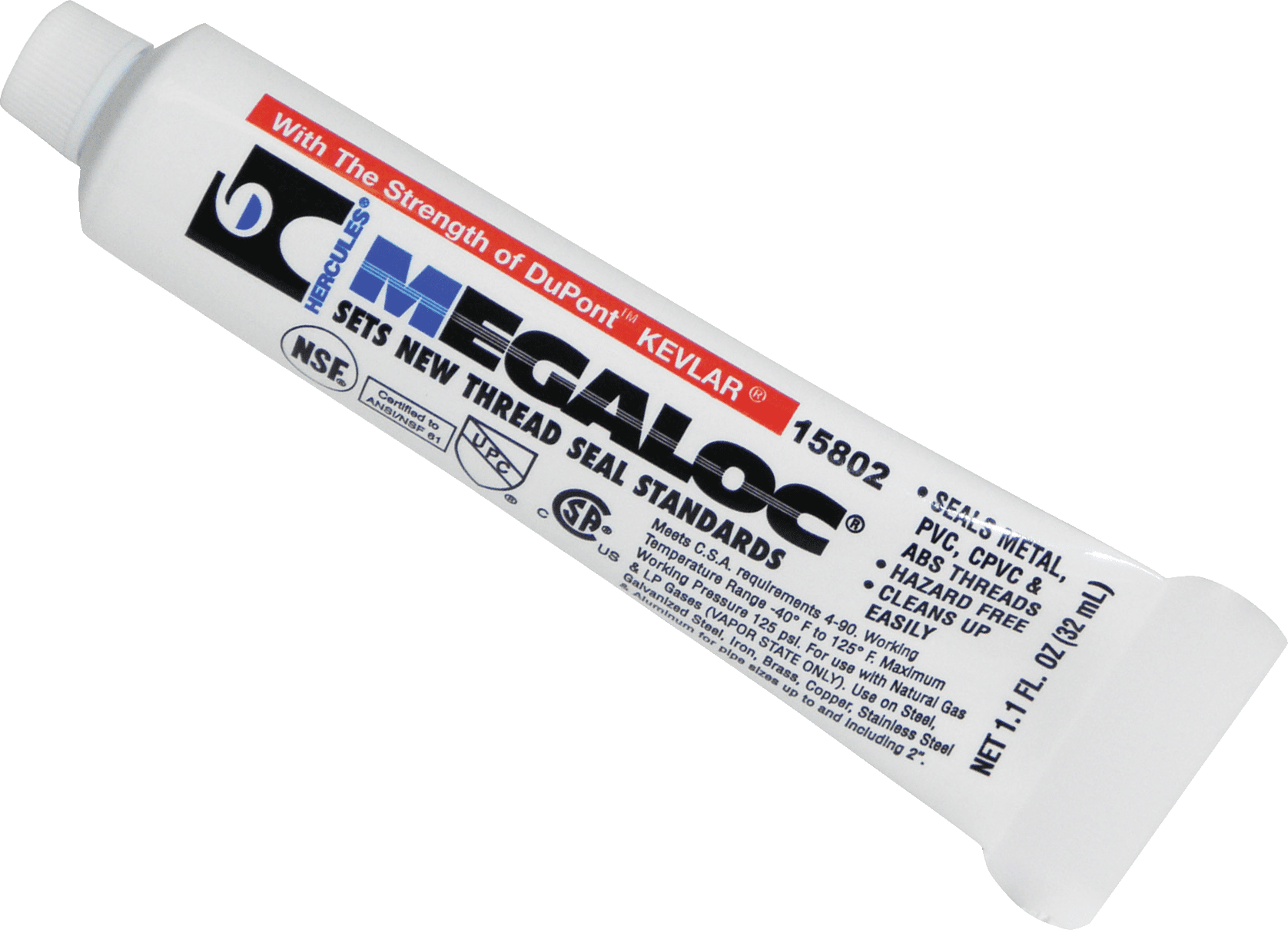 Hercules Megaloc Thread Sealant - Single Pack — Residential Use ...