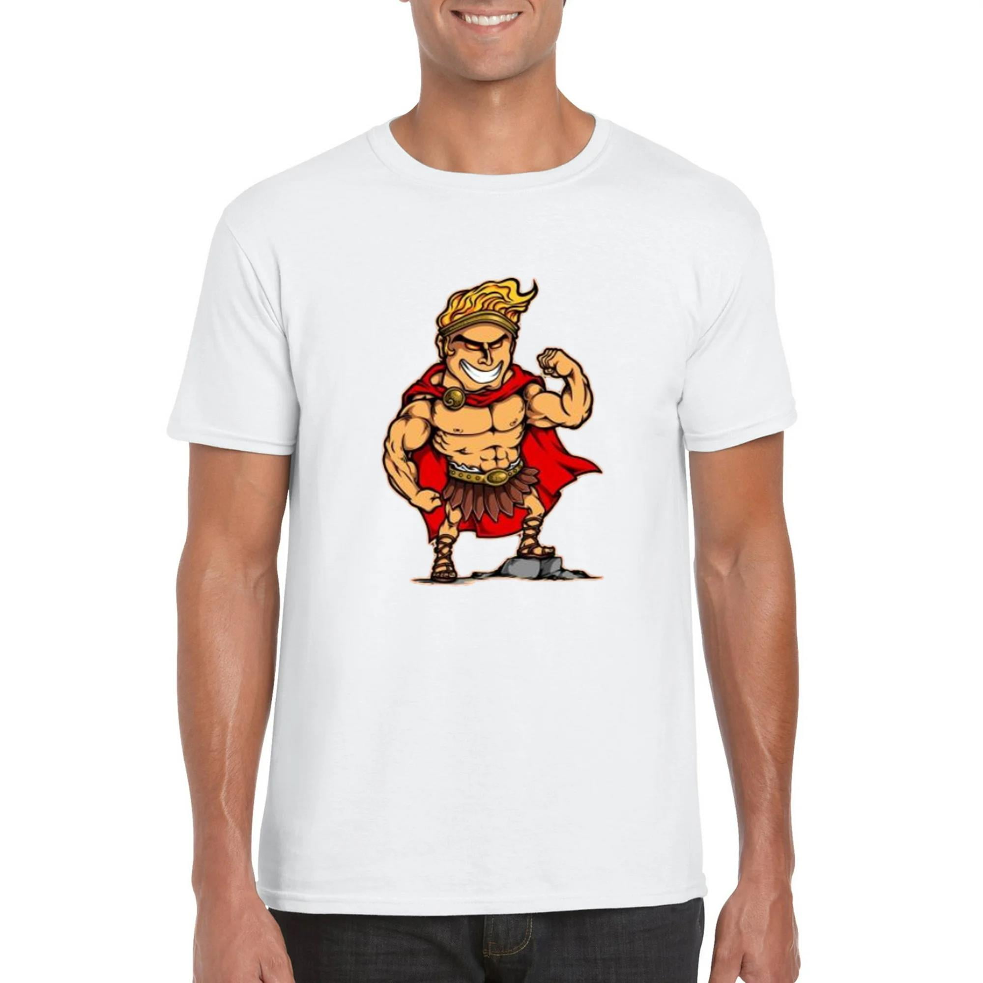 Hercules Mythological Hero Inspirational Cartoon Fan Art T-Shirt, for ...