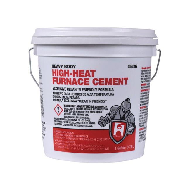 Hercules Oatey White High Heat Furnace Cement, 1 gal - Walmart.com
