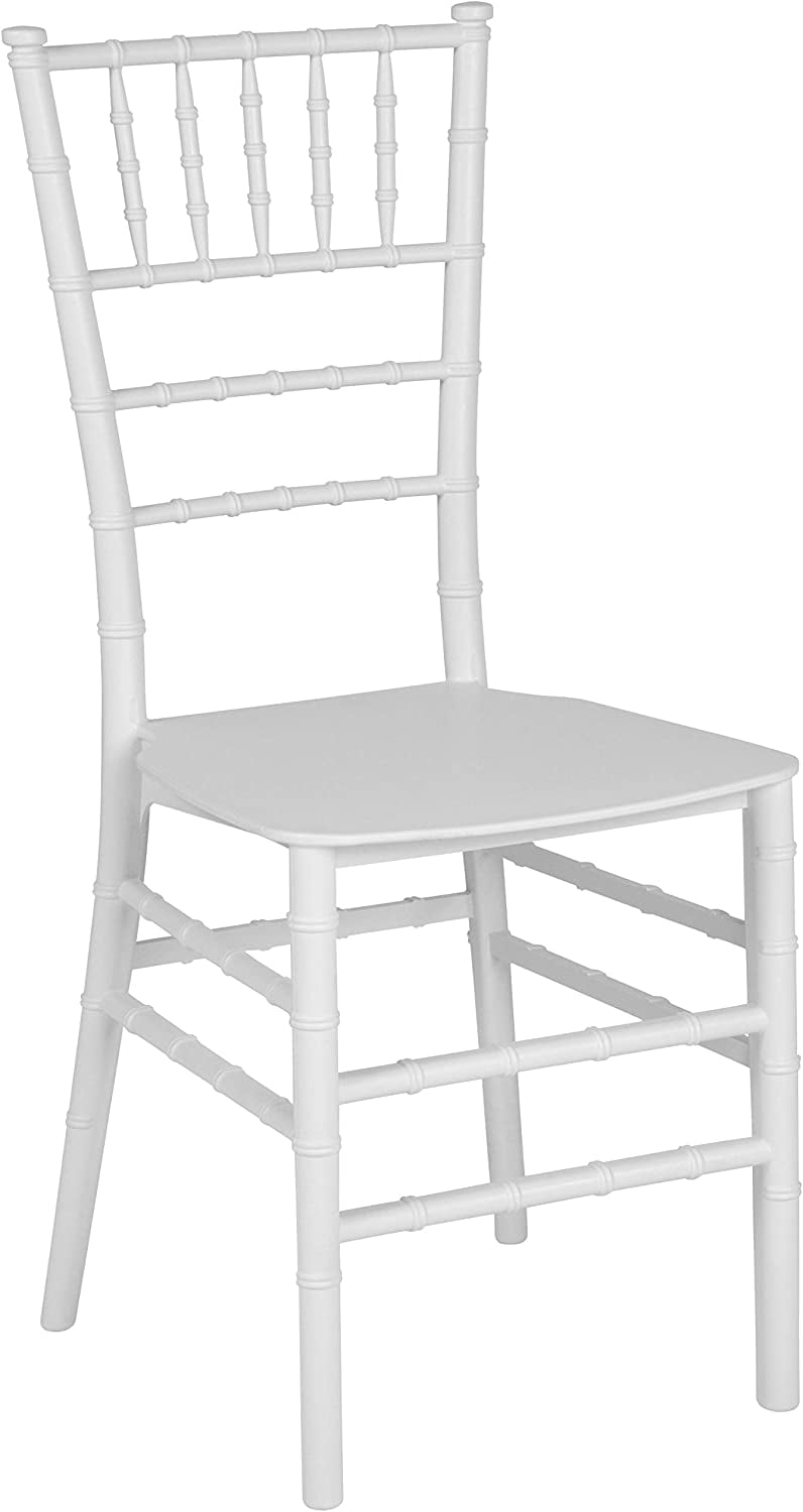 Hercules Series White Resin Stacking Chiavari Chair - Walmart.com