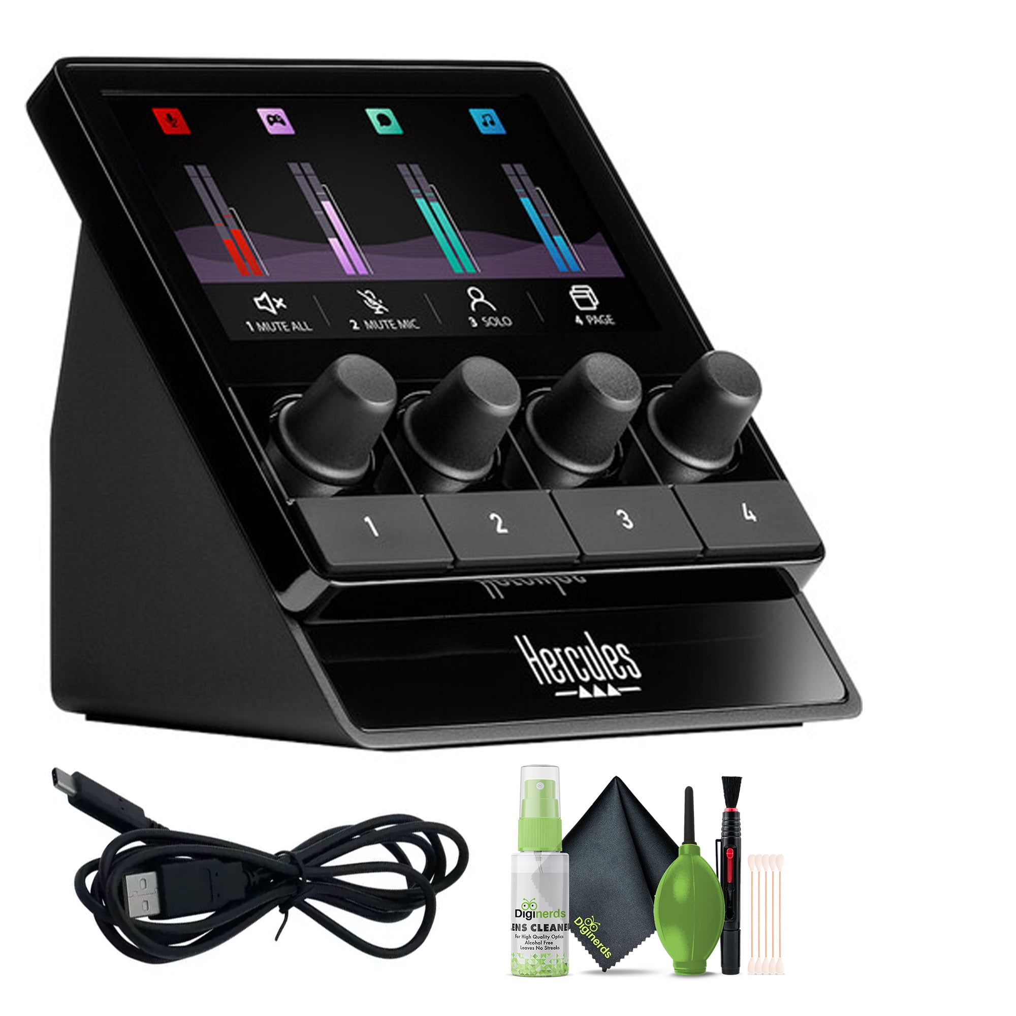 Hercules Stream 100 Audio Mixer for Content Creators, Up to 8 Tracks ...
