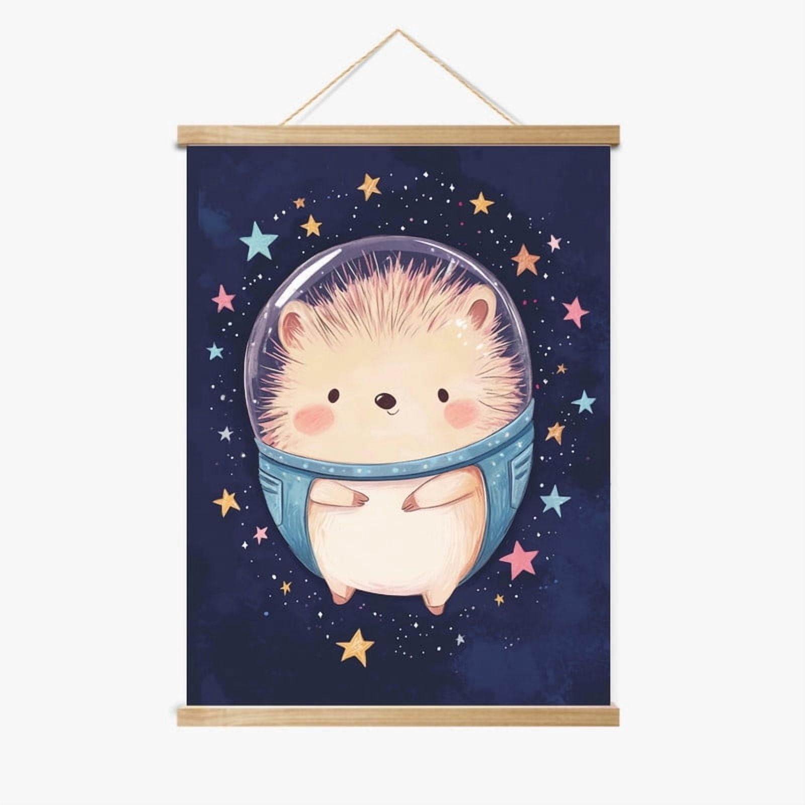 Hercules the Hedgehog Magnetic Wood Frame Hanger by Dancing Littles ...