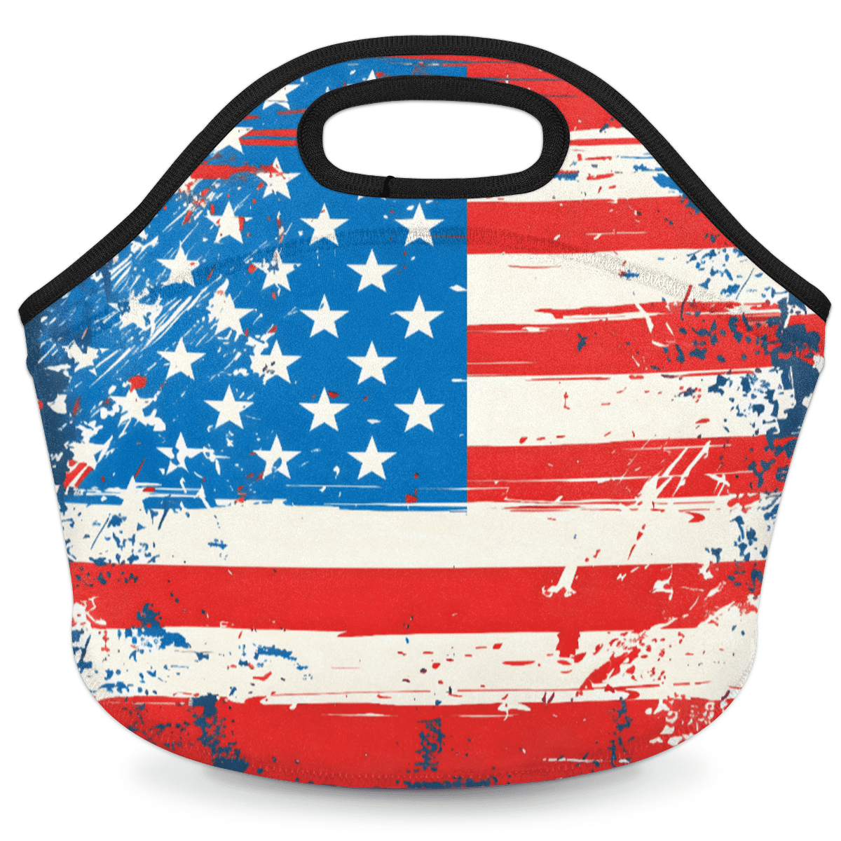 Herdesigns American Flag 4 Of July Insulated Neoprene Lunch Bag for ...