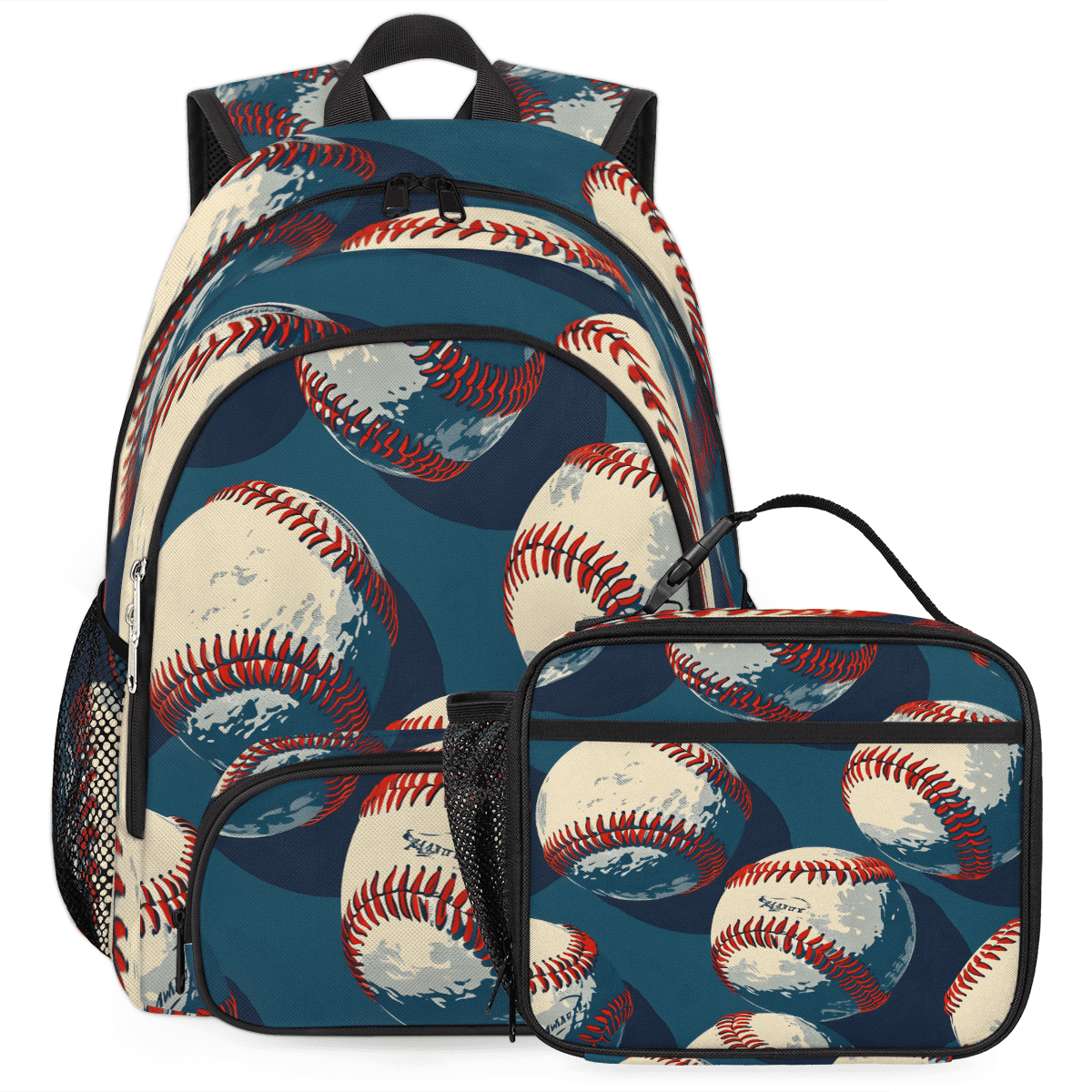 Herdesigns Baseball Backpack with Lunch Box Ball Sports Lightweight ...