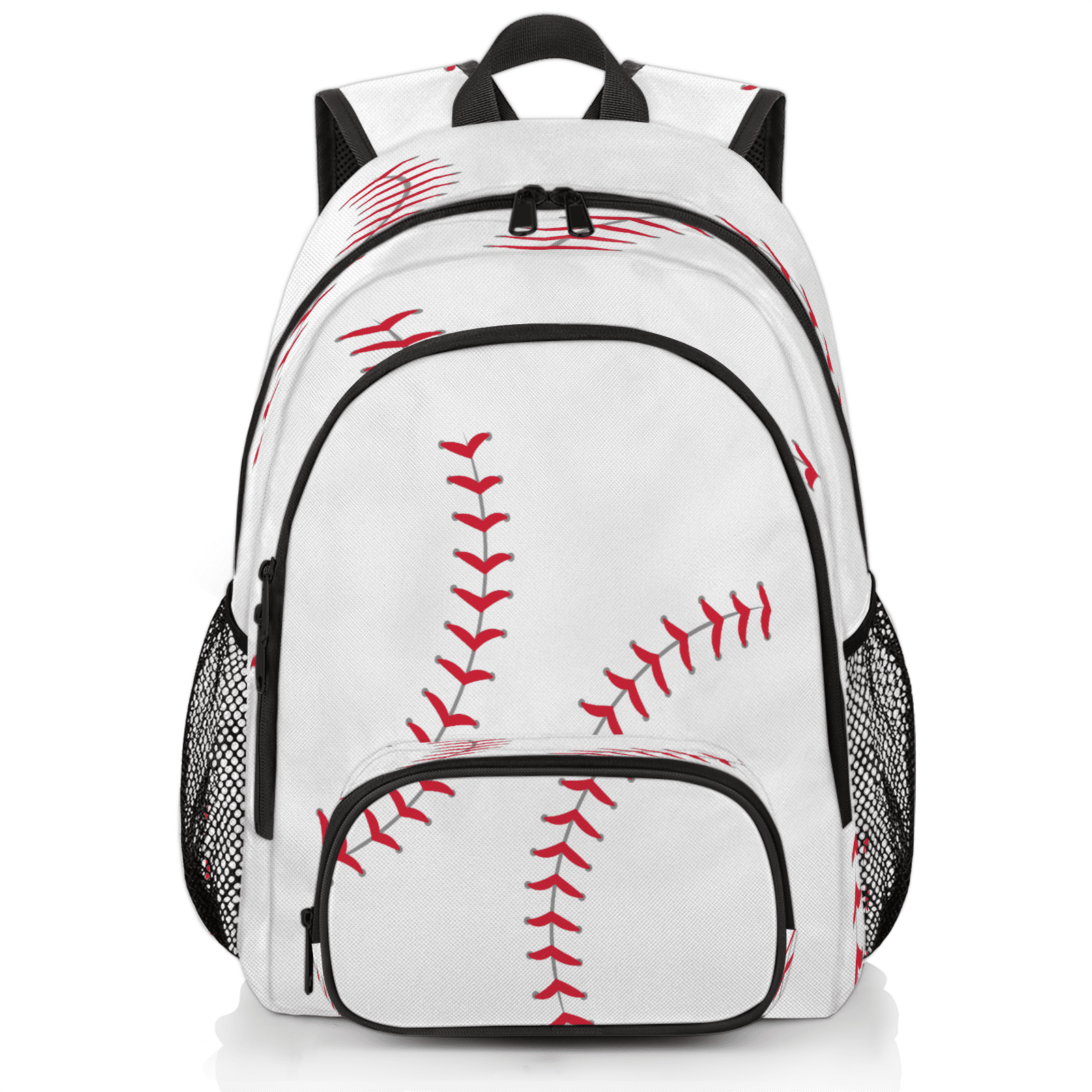 Herdesigns Baseball Red Stitching Laptop Backpack for Women Men, 18.3 ...