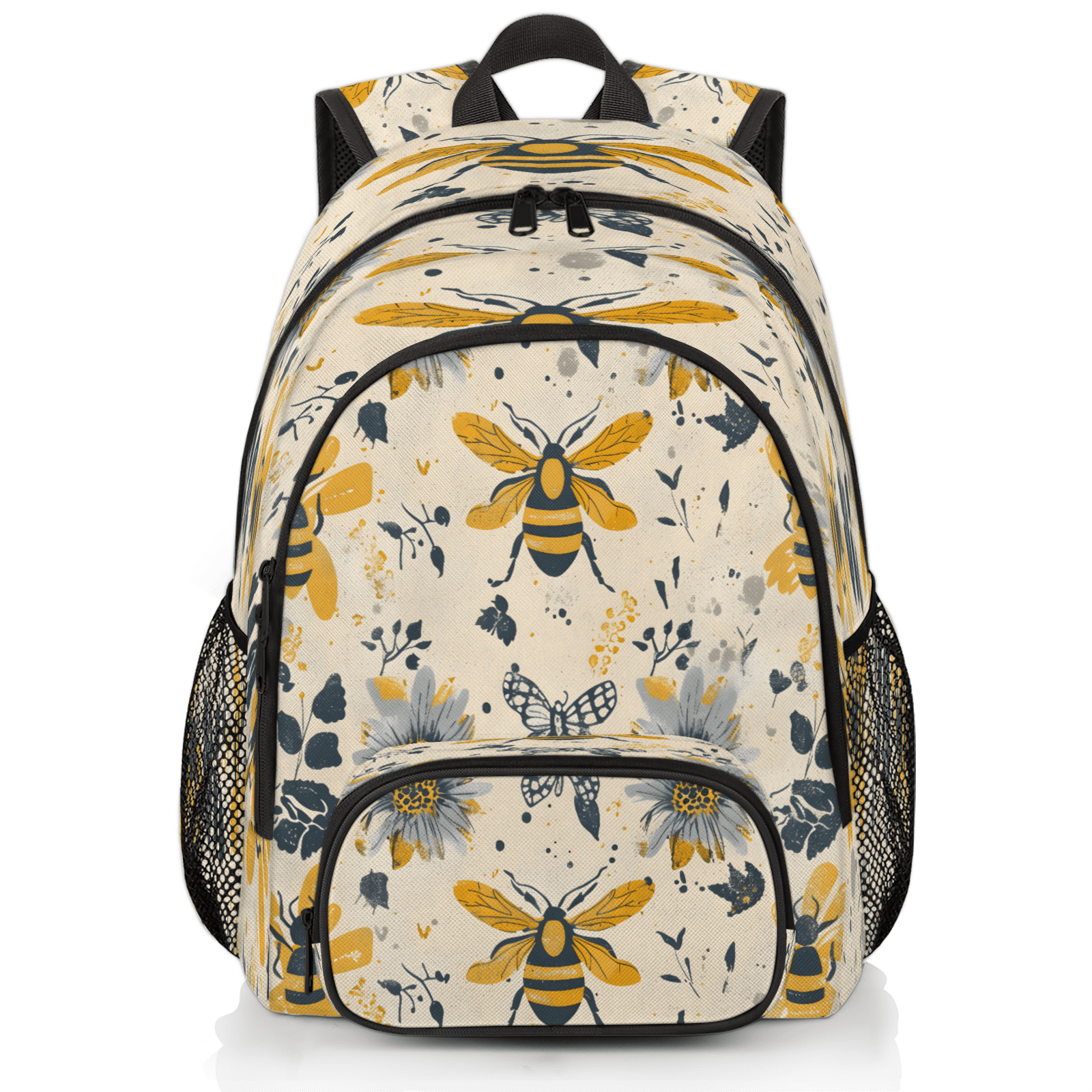 Herdesigns Bee Themed Laptop Backpack for Women Men, 18.3 Inch Large ...