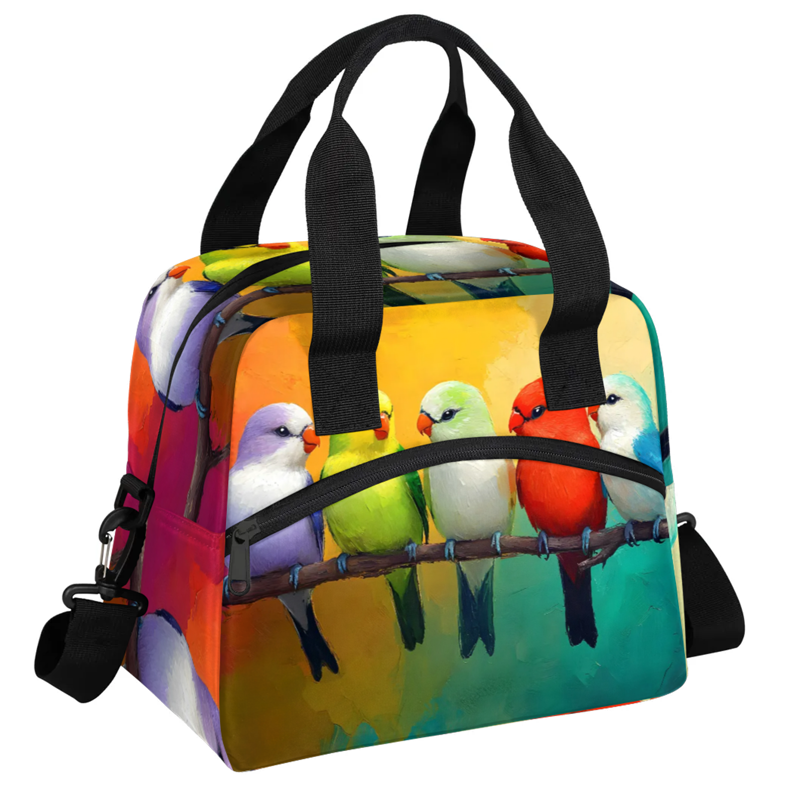 Herdesigns Birds Lunch Bag for Men Women Adults Animal Insulated Lunch ...
