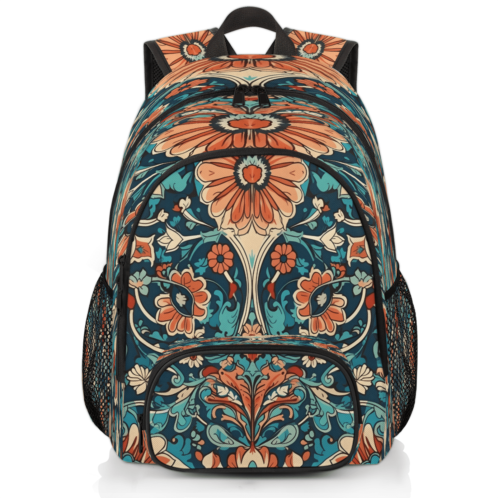 Herdesigns Bohemia Floral Laptop Backpack for Women Men, 18.3 Inch ...