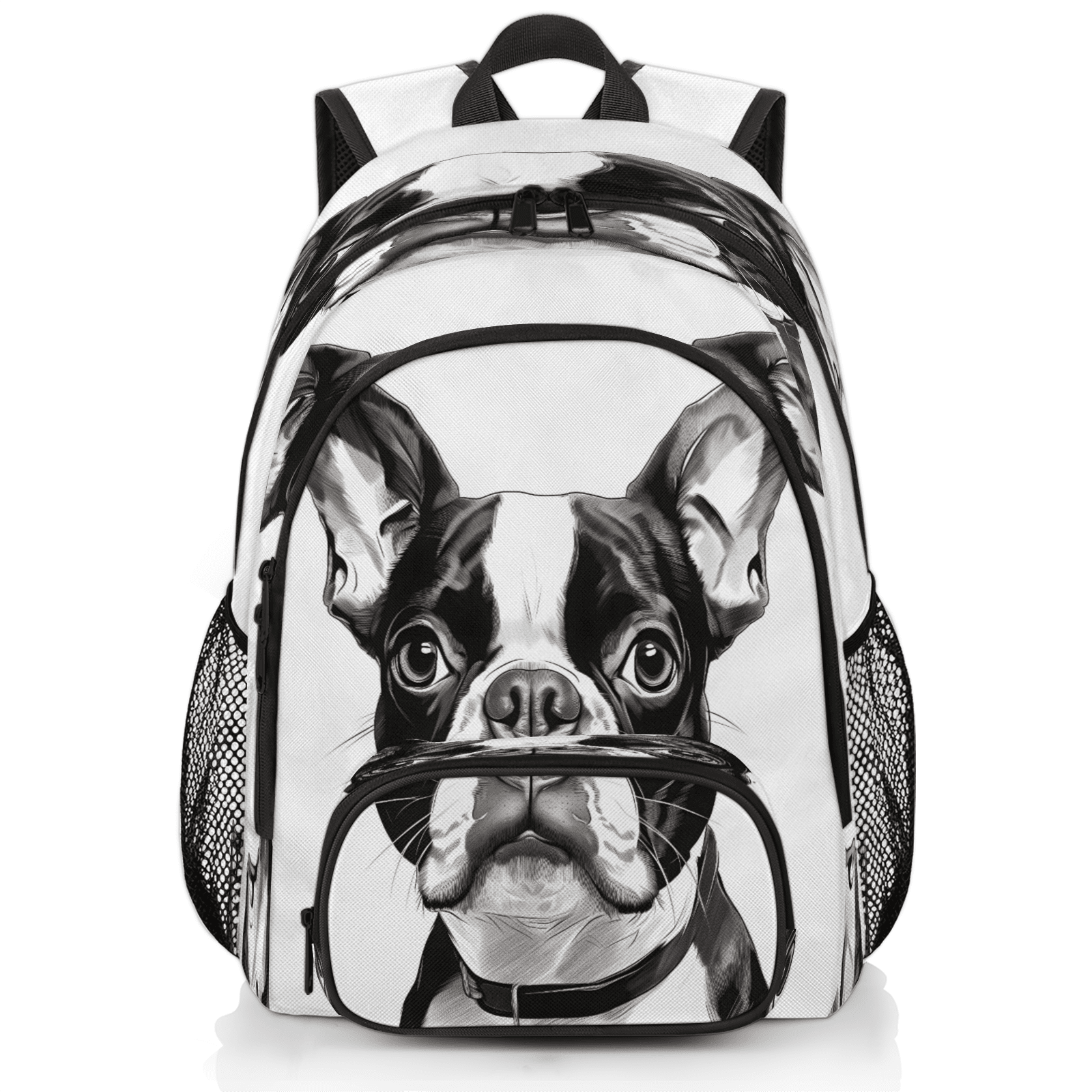 Herdesigns Bostonterrier Dog Laptop Backpack for Women Men, 18.3 Inch ...